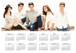 CH7 2016 Calendar Photoshoot ( Weir Sukollawat, Min Pechaya, Win Tawin ...